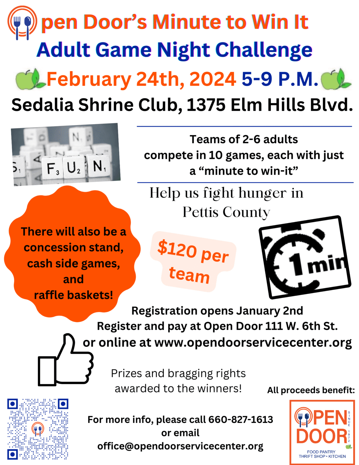Open Door's Minute To Win It - Game Night Challenge - Sedalia ...